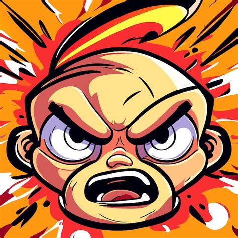 Premium Vector Zombie Horror Fear Face Hand Drawn Flat Stylish Mascot