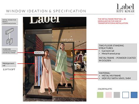 Window Displays For Label By Ritu Kumar On Behance