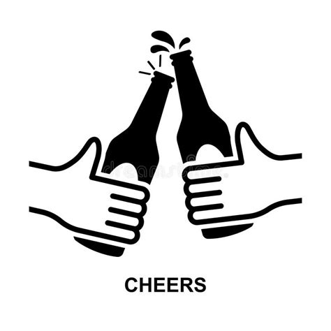 背景中突显的cheers糖啤酒瓶图标 向量例证 插画 包括有 背包 设计 查出 艺术 要素 饮料 277800577