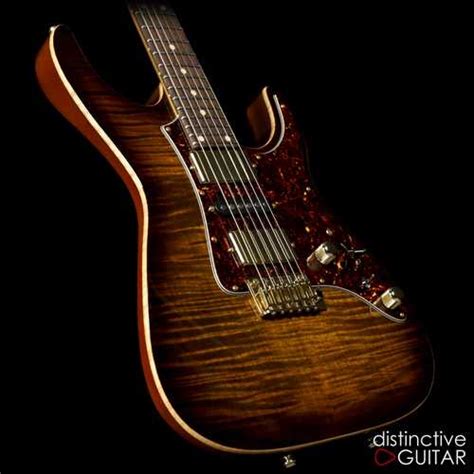 Tom Anderson Guardian Angel Tiger Eye Burst Guitars Electric Solid