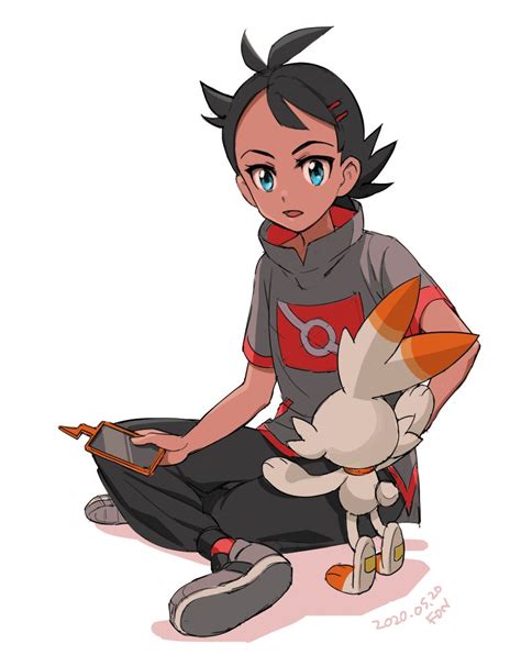 Rotom Rotom Phone Scorbunny And Goh Pokemon And 2 More Drawn By