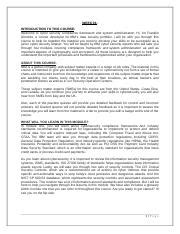 01 Week 1 Docx WEEK 01 INTRODUCTION TO THIS COURSE Welcome To Cyber Security Compliance