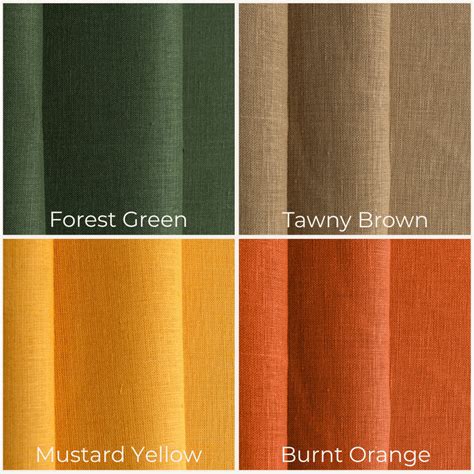 Set Of Linen Fabric Samples 25 Linen Colors And 6 Lining Swatches
