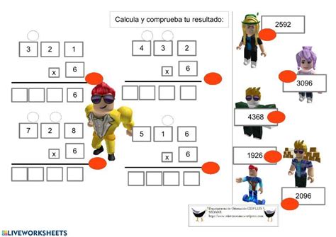 Tabla Del 6 Exercise Live Worksheets