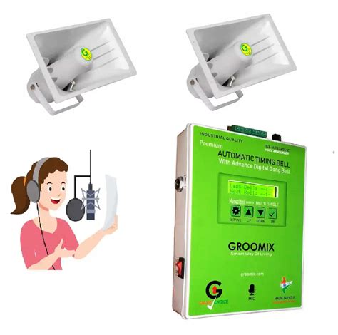 Groomix Automatic Timing Bell Voice Announcement System In Hindi With