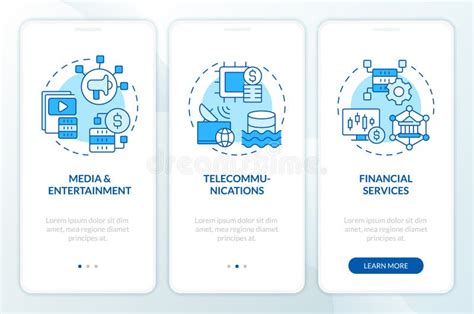 Data Lake Use Cases Blue Onboarding Mobile App Screen Stock Vector Illustration Of Repository