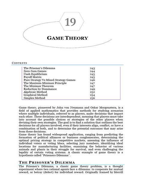 game theory pdf game theory mathematical economics