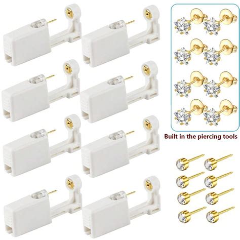 Ear Piercing Kitdisposable Ear Piercing Gun With 5mm Star Cubic