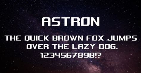 Font Astron Download And Install On The WEB Site