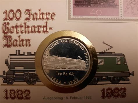 Münzbrief 100 Jahre Gotthardbahn 1982 Kaufen auf Ricardo