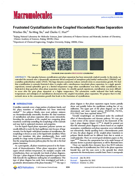 Pdf Frustrated Crystallization In The Coupled Viscoelastic Phase