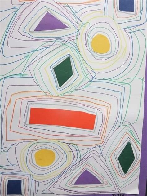 Colorful Line And Shape Art Project