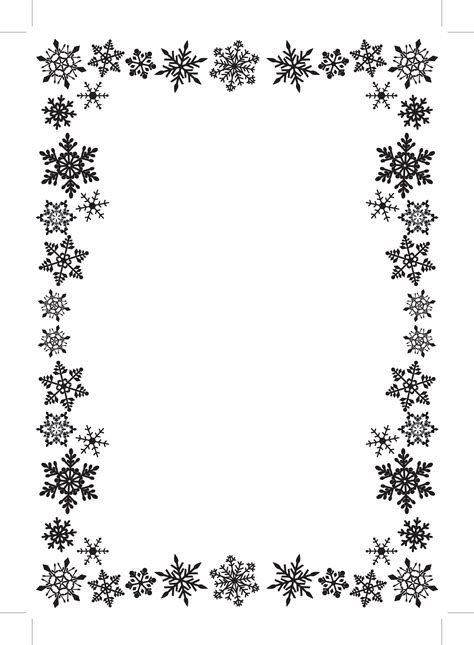 Free Snowflake Border Clipart Look At Clip Art Images ClipartLook