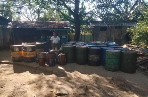 ၂ လကျော်ကာလအတွင်း ငွေကျပ်သန်း ၇၀၀ ကျော်တန်ဖိုးရှိ တရားမဝင်စက်သုံးဆီ ဂ