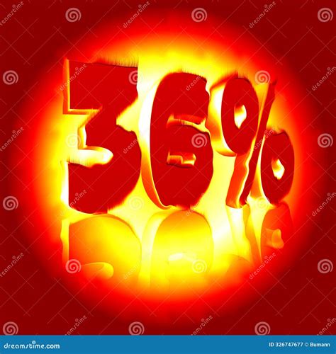 36 36 Percent As A 3d Illustration 3d Rendering Stock Illustration