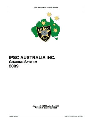 Fillable Online Ipsc Org The Purpose Of A National Grading System IPSC Australia Ipsc Org