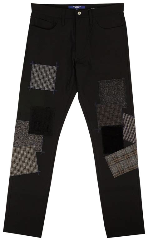 Buy Junya Watanabe Patchwork Throughout Pants Black Wj P021 051 Goat