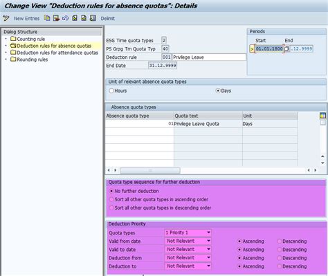 Solved Functionality Of Deduction Rules For Absence Quot Sap Community