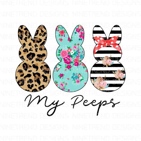 My Peeps Easter Png Easter Peeps Sublimation Designs Downloads