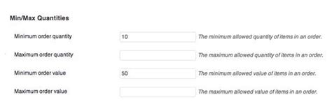 How To Define Maxmin Order Quantities Per Product In Woocommerce Wp
