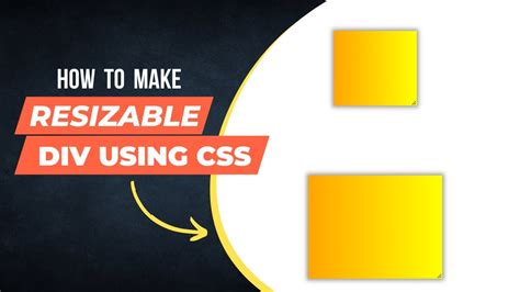 12 How To Make Resizable Element Using CSS Resize Div By Dragging