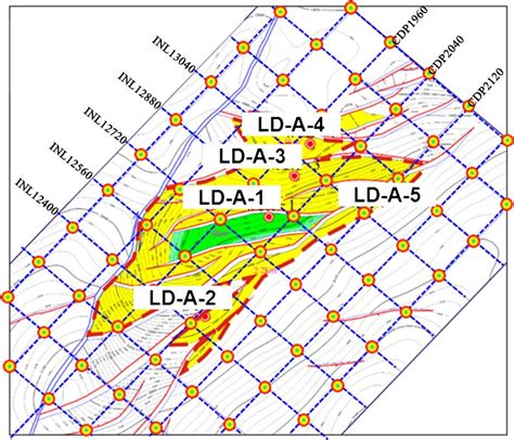 Shows A Structural Map Of A Fine Interpreted Oil Formation Named H1 Of