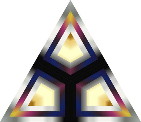clipart stylized triangle