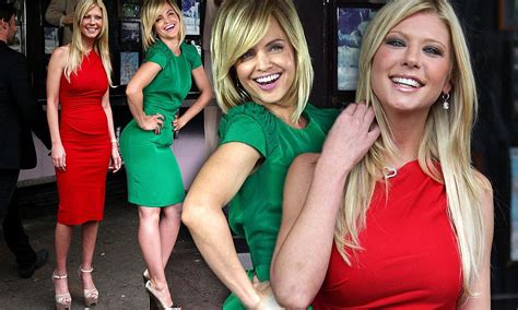 Tara Reid And Mena Suvari Shine In Holiday Hues While Promoting
