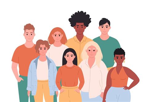 People Of Different Races Clipart