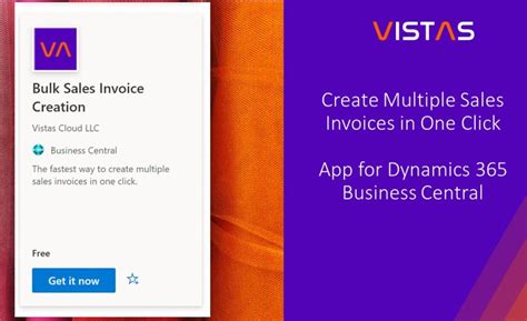 Dynamics 365 Business Central App Multiple Sales Invoices In One