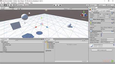 Unity 5 Fundamentals Creating Basic Shapes Youtube