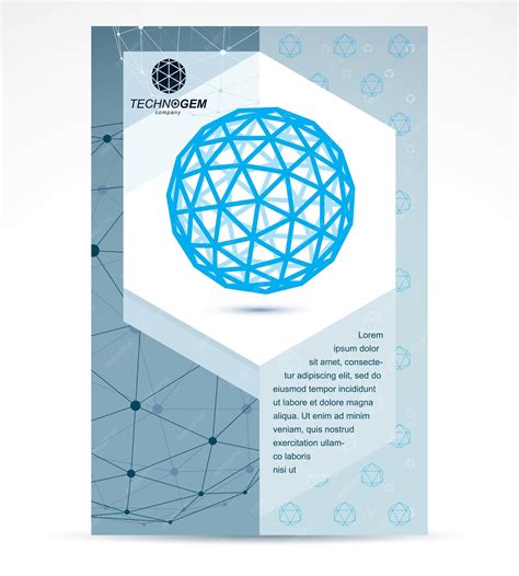 Premium Vector Computer Technologies Creative Advertisement Brochure