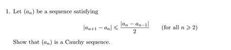 solved 13 let an be a sequence satisfying an n 1 lan 1 an for all