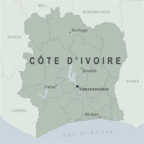 Ivory Coast Map Targetpolre