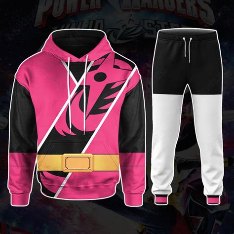 Power Ranger Ninja Steel Pink Ranger Costume Hoodie Sweatshirt T Shirt