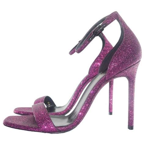 Saint Laurent Glitter Heels Gem