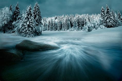 Wallpaper Trees Landscape Forest Nature Reflection Snow Winter