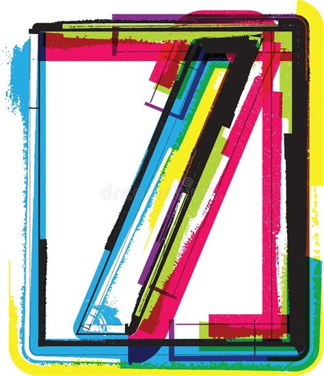 Colorful Grunge Symbol Stock Vector Illustration Of Draw 100915809