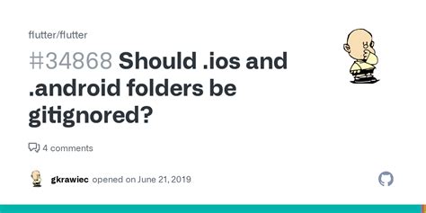 Should Ios And Android Folders Be Gitignored · Issue 34868