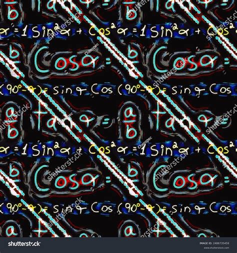 Cosine Cos Trigonometric Function That Relates Stock Illustration 2486735459 Shutterstock