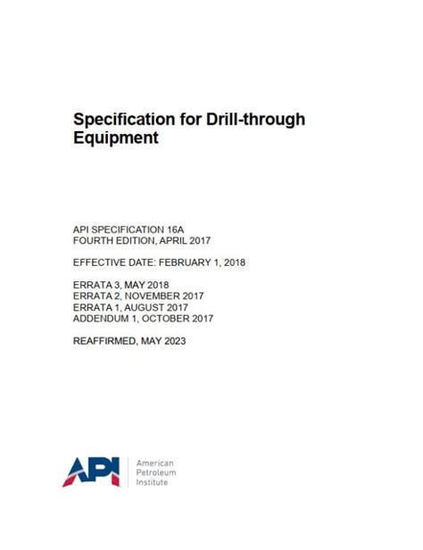 Api Spec 16a Pdf Technical Publications Store