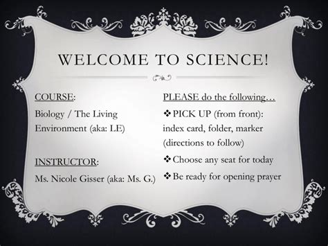 Welcome To Science