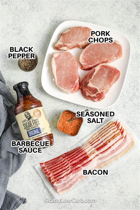 Bacon Wrapped Pork Chops Just 5 Ingredients Easy Low Carb