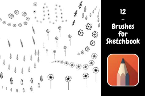 Floral Brushes For Autodesk Sketchbook Graphic By Natalia Bazilenco