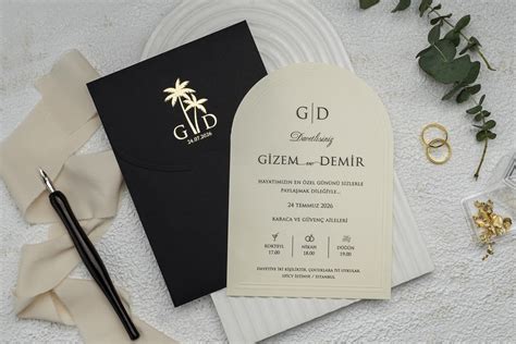 Erdem Davetiye Ekonom İnci Wedding Invitation Cards