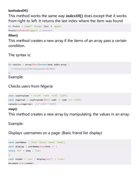 What Are Arrays In Java Script Pdf