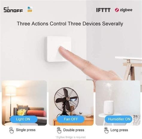 T723 SNZB 01 SONOFF Zigbee Wireless Switch Supports To Create Smart