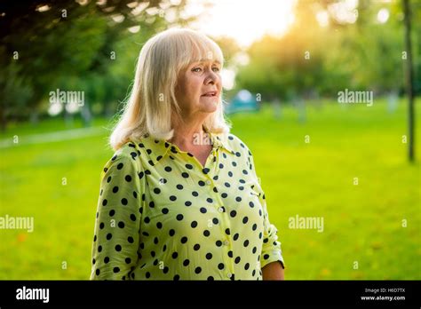 Sad Senior Woman Stock Photo Alamy