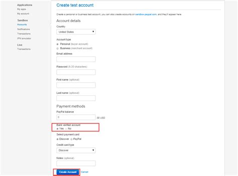 C How To Create And Use Paypal Sandbox Accounts Stack Overflow