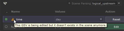 Add Warning When The Node Is Editing A Gsv That Doesn Not Exists